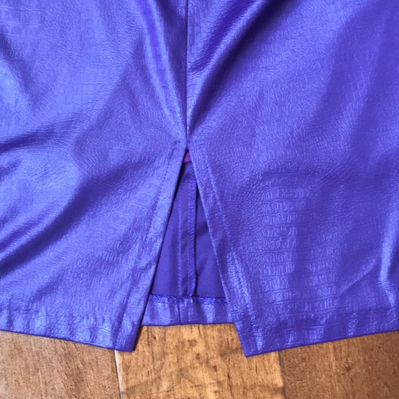 Skirts | Purple Snakeskin Pattern Pencil Skirt | Poshmark